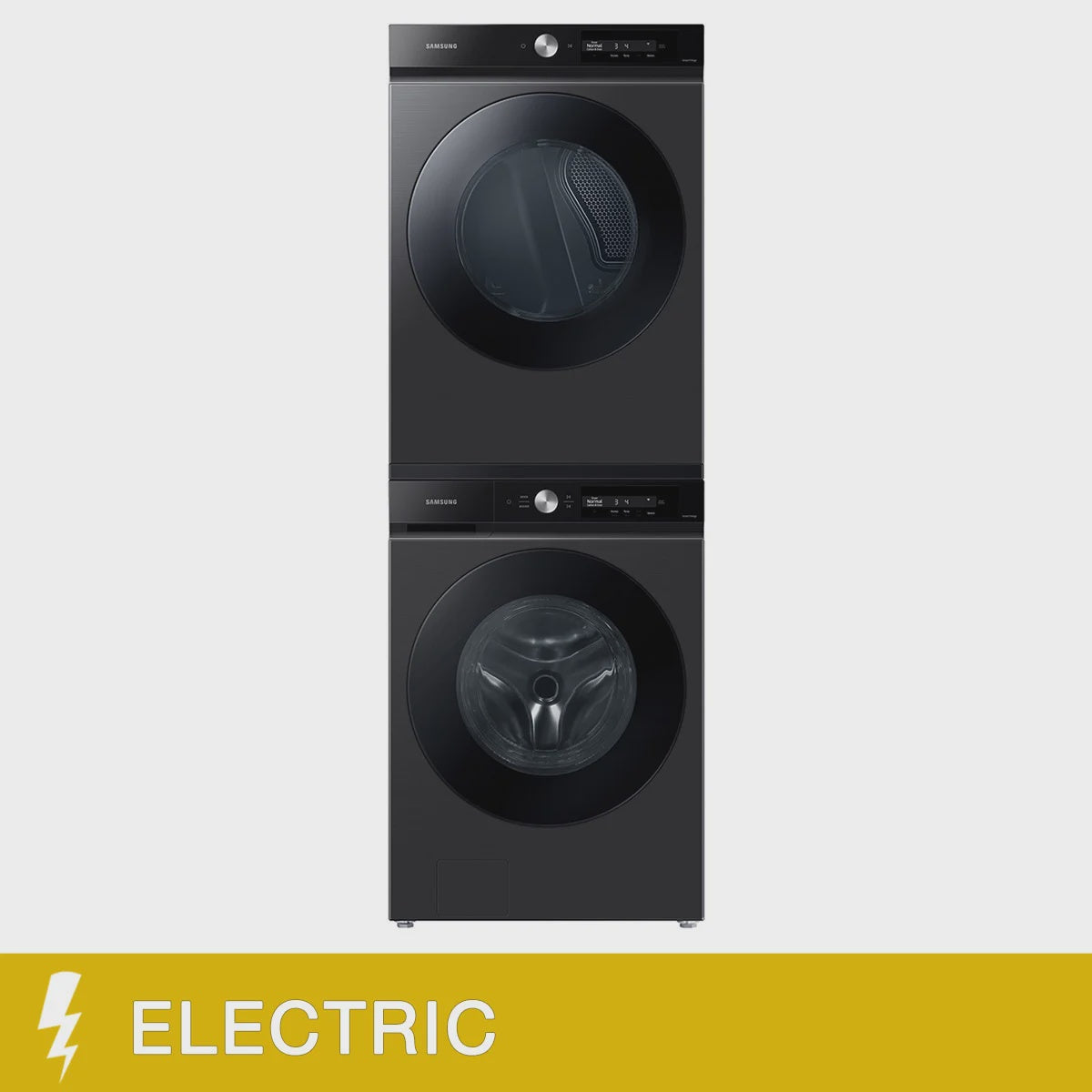 Samsung BESPOKE Laundry Bundle 5.3 cu. ft. Washer and 7.5 cu. ft Elect ...